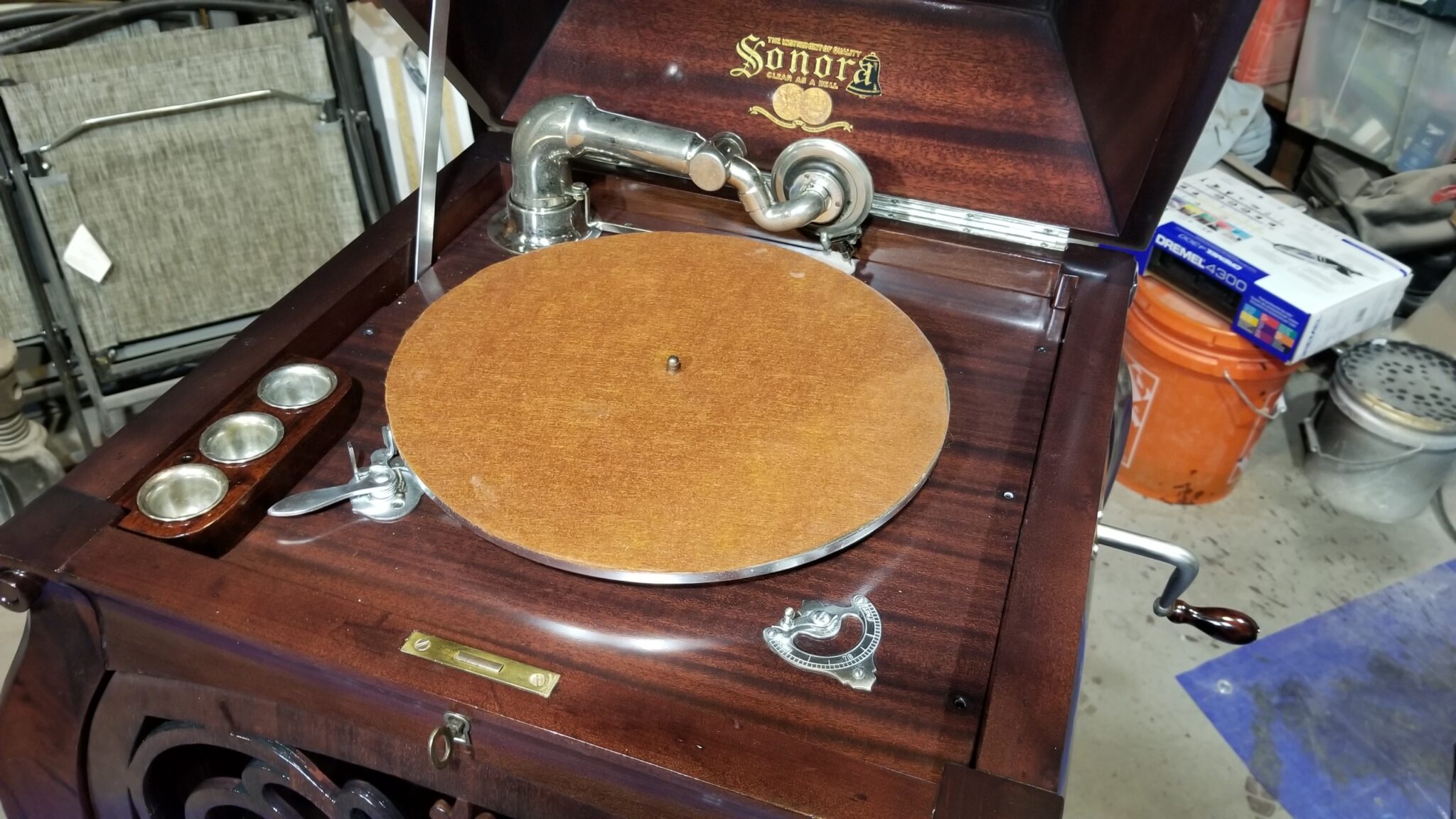 1918 Sonora Baby Grand Phonograph - Mahogany - New England Victrola LLC